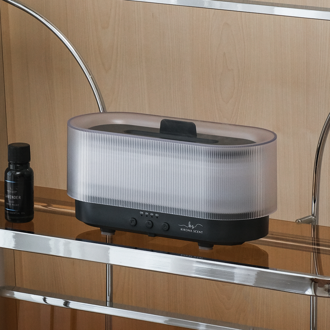 Amber Fire Aroma Diffuser (Grey) - Ultrasonic Humidifier | Kirona Scent