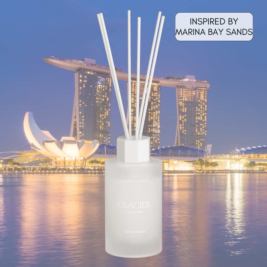 Glacier Reed Diffuser - Marina Bay Home Fragrance – Kirona Scent