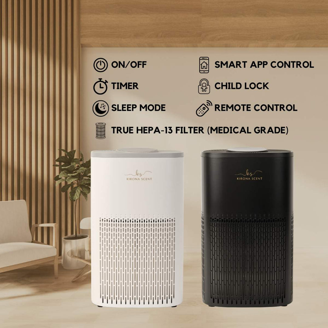 Lucent True HEPA-13 Air Purifier (Black) – Kirona Scent