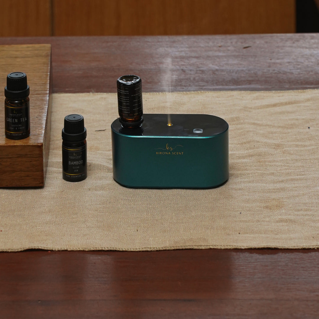 Waterless Diffuser - Zen Aroma Nebulizer (Green) – Kirona Scent