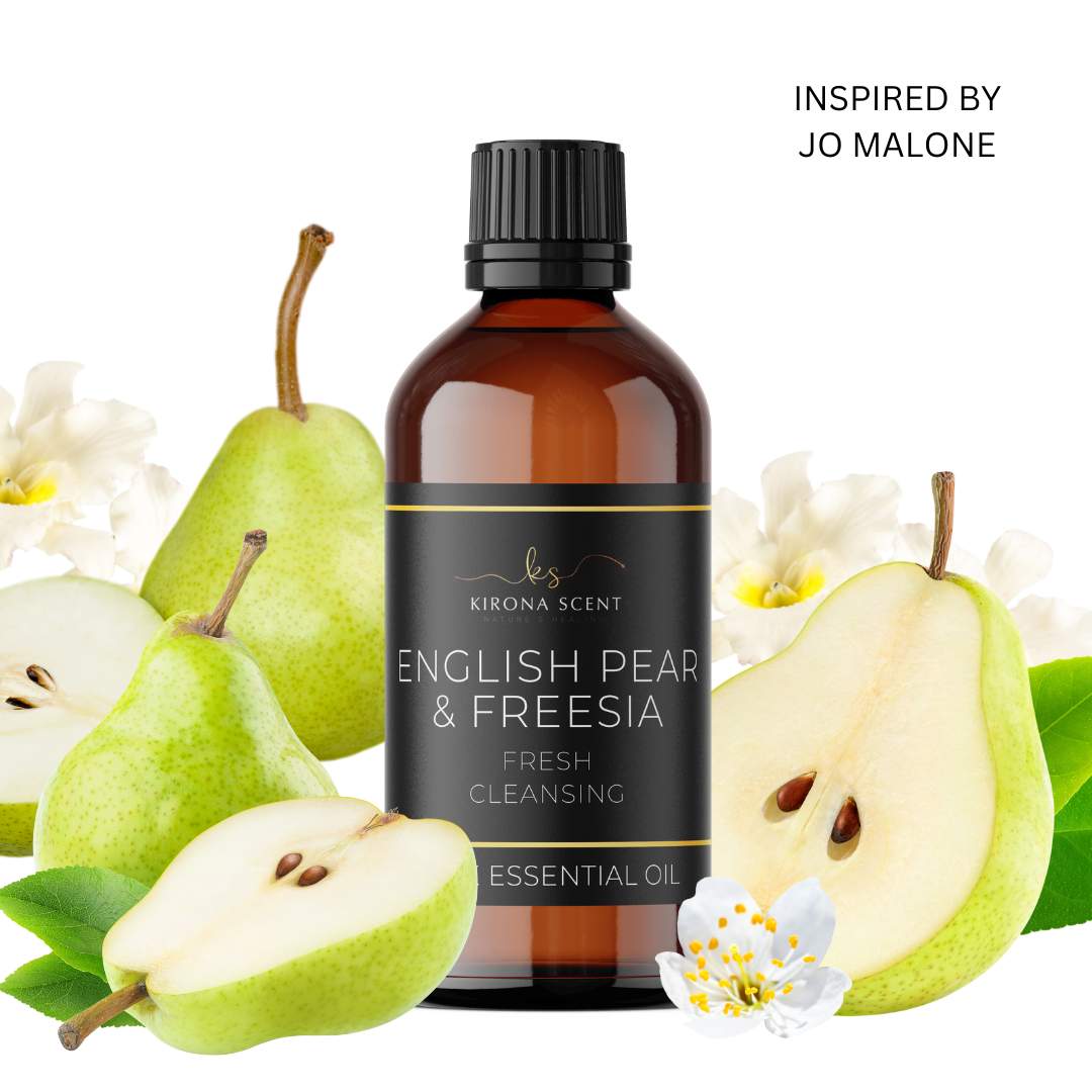 100ML Pure Essential Oil - English Pear && Freesia (Oil-Based) KIRONA SCENT – Kirona Scent