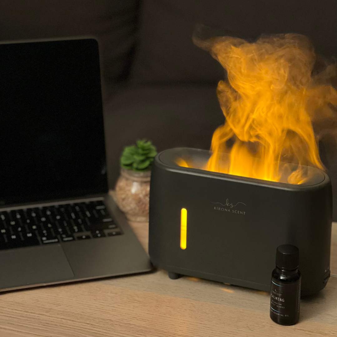 Kirona Scent Blazing Fire Aroma Diffuser (Black)