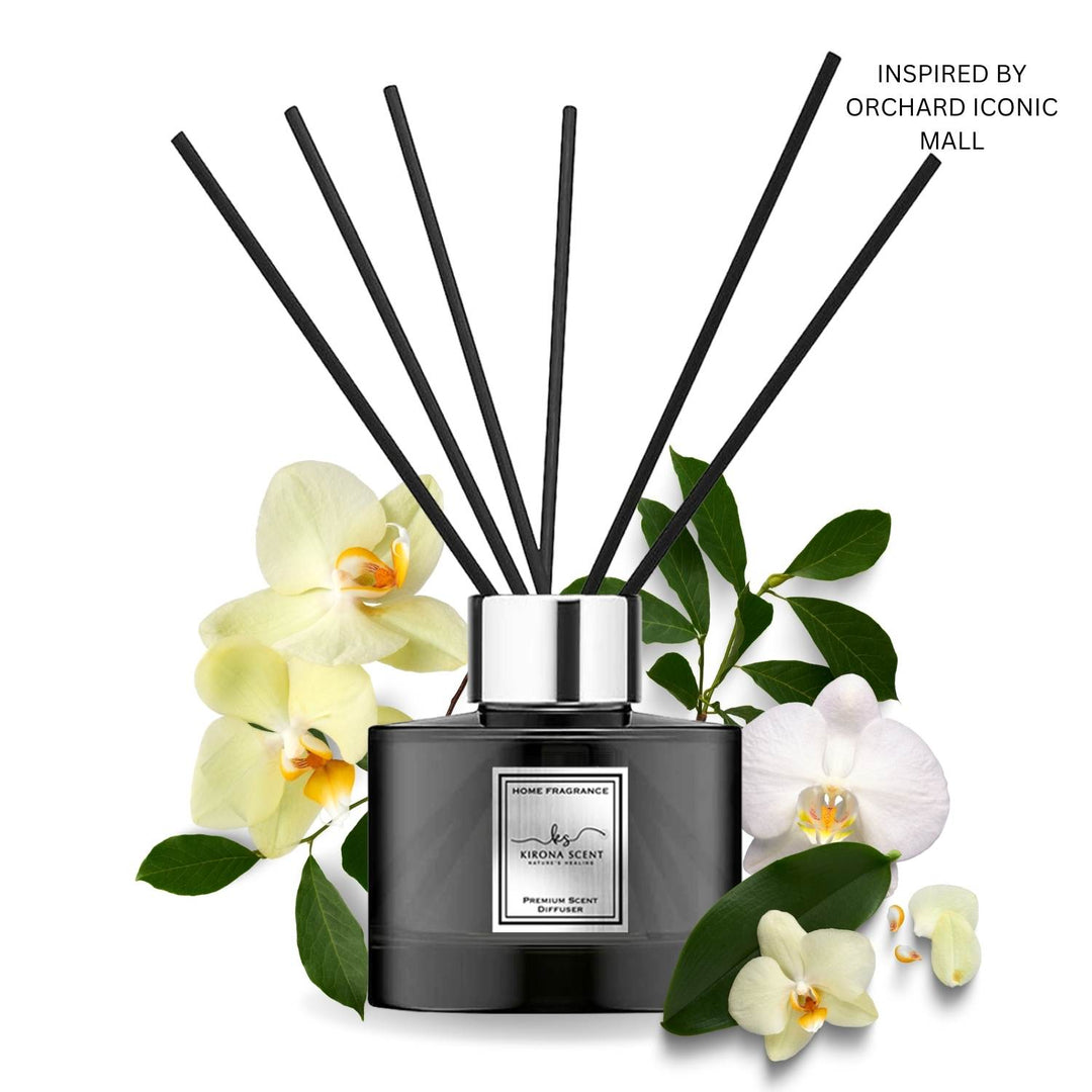 Luxe Reed Diffuser (Black) - Orchid [KIRONA SCENT SG] – Kirona Scent