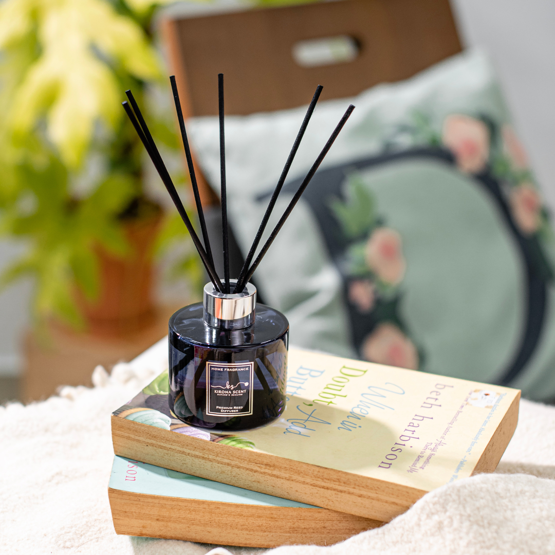 Luxe Reed Diffuser - Scented with Essential Oils | Kirona Scent SG